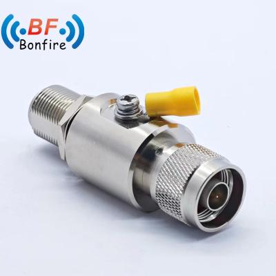 Cina Cable RF Lightning Arrester DC-6000MHz UHF Jack So239 da femmina a UHF maschio Pl259 Protector Coaxial Surge Arrester in vendita