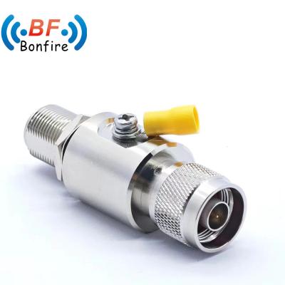 Cina Cable RF Lightning Arrester DC-6000MHz UHF Jack So239 da femmina a UHF maschio Pl259 Protector Coaxial Surge Arrester in vendita