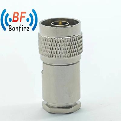 China DC-11GHz N Mannelijke rechte klem LMR 400 Captive Type RF Connector Waterdichtheid IP 67 Te koop