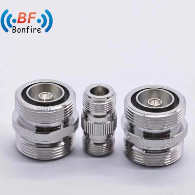 China RF-connectoradapter met laag verlies 4.3-10 Man tot N-type Vrouw voor waterdichte toepassingen Te koop