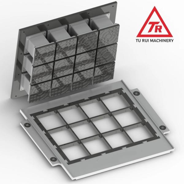 Quality Long Lasting Steel Brick Mould Corrosion Proof Metal Brick Mold 390×190×190mm for sale