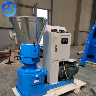 China Roller Turned Flat Die 90kg/Hr 120kg/Hr Biomass Pellet Machine for sale