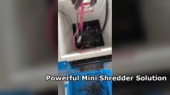 180 dual shaft shredder mini shredder machine