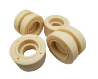 China High Elastic Modulus PEEK CF30 Injection Molding Round Plastic Bushing Custom for sale