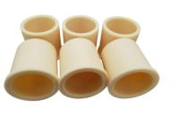 China High Elastic Modulus PEEK CF30 Injection Molding Round Plastic Bushing Custom for sale
