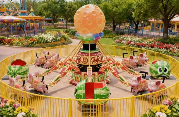 Quality 16 Seat Luna Park Kiddie Amusement Rides Moonlit Melon Patch 5.9kW for sale