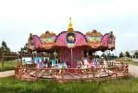 Quality Amusement Park Kiddie Fair Rides Carousel 24 Seats 380V Wear Resistant for sale