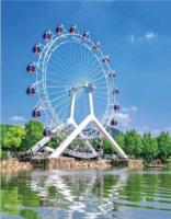 Quality Big Herringbone Observation Ferris Wheel Theme Park 120 Passengers 39m for sale