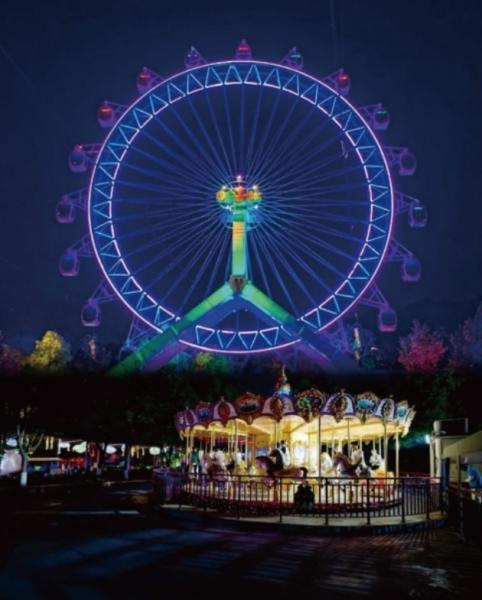Quality Big Herringbone Observation Ferris Wheel Theme Park 120 Passengers 39m for sale