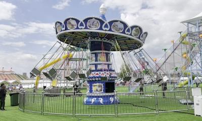 China 24 Seat Swing Kiddie Amusement Rides Merry Go Round Carousel 11.5W for sale