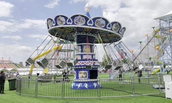 Quality 24 Seat Swing Kiddie Amusement Rides Merry Go Round Carousel 11.5W for sale