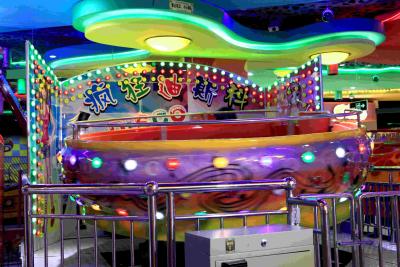 China 12 Seat Mini Disco Tagada Rides Turntable For Family Amusement 380V for sale