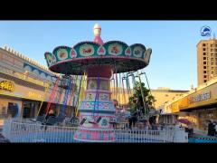 24 seat swing kiddie amusement rides merry go round carousel 11.5w