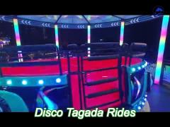outdoor rhythmic tagada fair ride disco turntable 24 seat for children