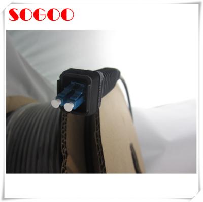 China NSN Boot FTTA Cable Armored CPRI Fiber Cable 2 Fibers LC / UPC 50m Multi Mode 50 / 125 for sale