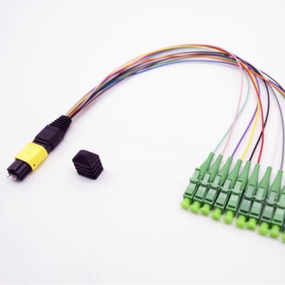 中国 2m8コアシングルモード MTP LCファイバーブレイクケーブル 販売のため