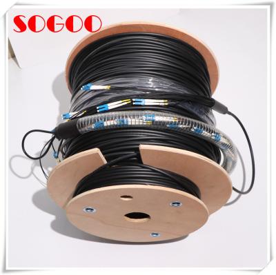 Cina 12 / 24 Fibre OM3 OM4 LC SC Fibre Breakout Cable in vendita