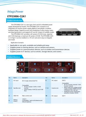 Cina Huawei ETP23006-C3A1 Smart Magic Box Power Supply Sistema di controllo dell'alimentazione della comunicazione incorporata in vendita