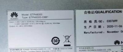 Cina Huawei ETP48300-C6B1 ETP48300-K5C3 48V300A Sistema di alimentazione di commutazione di comunicazione incorporata ad alta frequenza in vendita