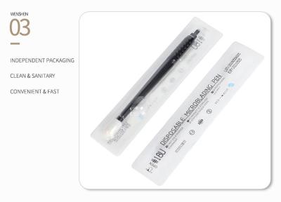 Chine Tatouage manuel Pen With Blade Curved d'ODM 3D 0.25mm à vendre