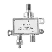 China Small Volume RF Circulator Isolator Antenna Cable TV Dual Isolator 2 Year Warranty Zinc Alloy for sale