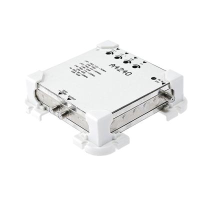 China Antena cabo tv sistema de sinal digital profissional folha de flandres 2 entradas a4240 1 saída 45db amplificador à venda