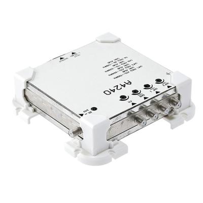 China Antena cabo tv sistema de sinal digital profissional folha de flandres 2 entradas a4240 1 saída 45db amplificador à venda