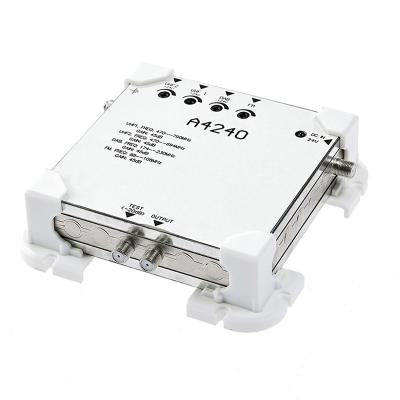 Cina Sistema di segnale CATV amplificatori tv via cavo banda stagnata amplificatore tv professionale a 2 ingressi digitale in vendita