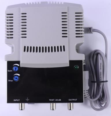 Cina Alto verstarker dell'interno di Gehause Catv Antennena del ripetitore del segnale della linea principale 34db 24db di Kabel della casa di frequenza ultraelevata FM della mosca 5W 47-862MHz in vendita