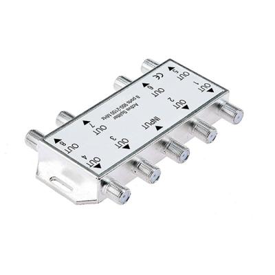 China Sistema divisor de sinal de TV de liga de zinco 2150 MHz 8 saídas satélite divisor ativo à venda