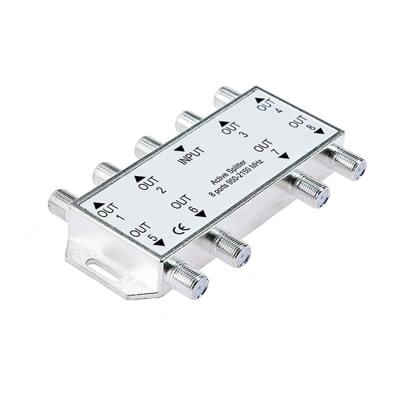 China Sistema divisor de sinal de TV de liga de zinco 2150 MHz 8 saídas satélite divisor ativo à venda