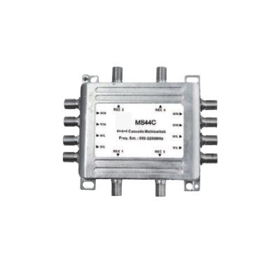 China Sinal durável profissional MS44C 4 4 interruptor satélite do DB 12-20VDC das saídas 2 no multi à venda