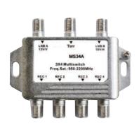 China MS34A 47-862 MHz Digital Multi Switch System 3 Inputs 4 Outputs Satellite Multiswitch for sale