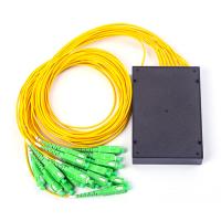 China PLC Fiber Optical Splitter Compact Design Low Insertion Loss 1x2 1x4 1x8 for sale