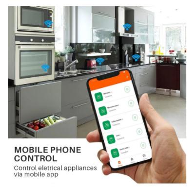 Cina La funzione di sincronizzazione del monitor di potere dell'incavo l'UE 16A SmartLife funziona la spina astuta europea Regno Unito dell'Eu di wifi di SmartLife di controllo di APP in vendita