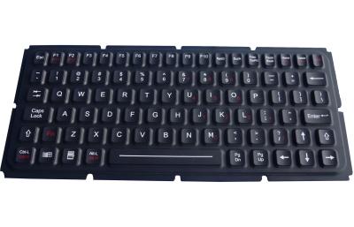 China Teclado industrial construido sólidamente sellado dinámico del silicón IP65 con las llaves de funcionamiento, opcional militar en venta