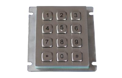 Cina Tastiera stimata dinamica del distributore automatico della prova del vandalo IP65 con il colpo lungo con 12 chiavi, montaggio posteriore in vendita
