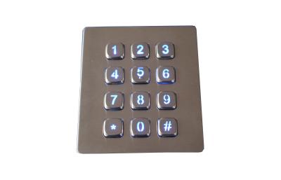 Cina Tastiera stimata dinamica del distributore automatico della prova del vandalo IP65 con il colpo lungo con 12 chiavi con la lampadina facoltativa in vendita