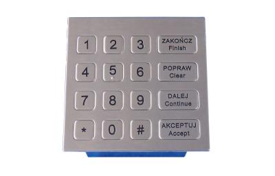Cina Tastiera stimata dinamica del distributore automatico della prova del vandalo IP65/tastiera semplice della matrice a punti con la chiave 12 in vendita