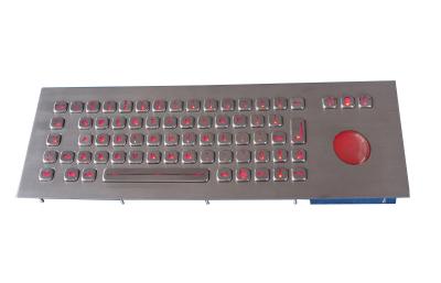 中国 透明なトラックボールが付いているバックリットの金属のパネルの台紙 Keybord 販売のため