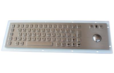 中国 機械光学/レーザーのトラックボールが付いている IP65 キーボードのロング ストロークの産業キオスクのステンレス鋼 販売のため