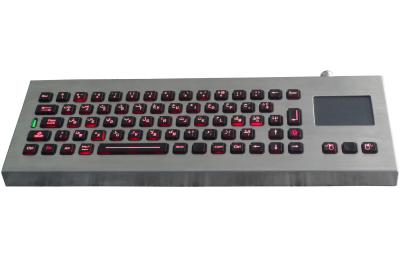 中国 密封されたタッチパッドが付いている軍の険しいバックライト IP65 のキーボード 販売のため