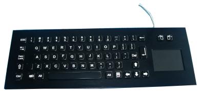 中国 良質の耐久の黒いチタニウムが付いているタッチ パッドが付いている IP65 キーボードの破壊者の証拠の黒の金属 販売のため
