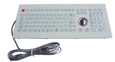 中国 光学トラックボールおよび機能キーの防水 scrachproof の IP65 キーボード 販売のため