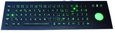 中国 数字キーパッドが付いているトラックボールとの IP65 キーボードの破壊者の証拠のステンレス鋼のバックライトの選択 販売のため