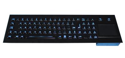 Cina tastiera nera Backlit rossa del metallo 82keys con il touchpad & la tastiera numerica in vendita
