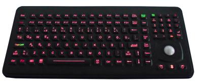 中国 24 FN を使うと光学トラックボールによってシリコーン ゴム IP65 のキーボードを調整します 販売のため