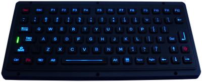 中国 82 キーの黒いチタニウムの任意の産業軍隊 IP65 のキーボード 販売のため