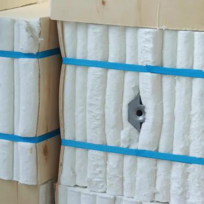 China High Temperature Resistant Ceramic Fiber Module Aluminum Silicate Fireproof Folding Block Industrial Kiln Refractory Insulation Cotton Block Insulation Cotton for sale