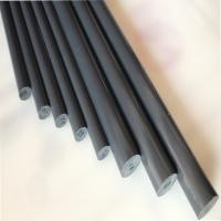 China Solid PVC Round Rod 20mm Black Grey RAL7011 ROHS for sale